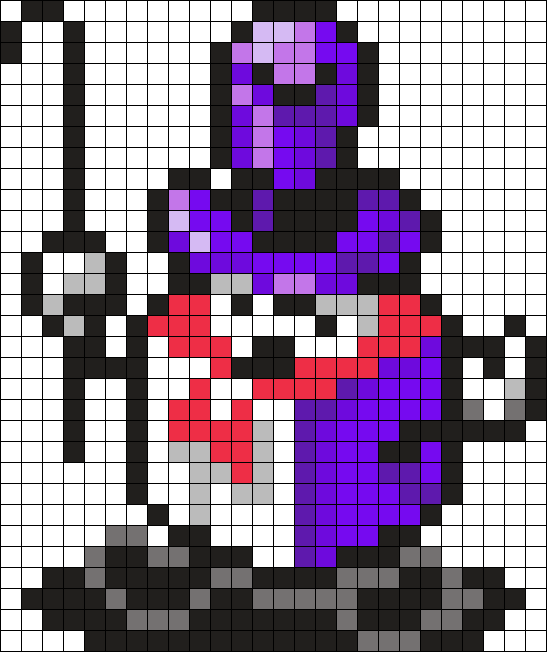 Loaded Dice (EarthBound) Perler Bead Pattern | Bead Sprites ...