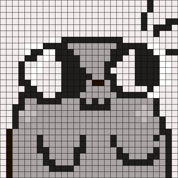 Pebble :3 Perler Bead Pattern | Bead Sprites | Characters Fuse Bead ...