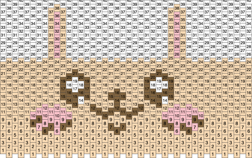 Chiikawa Usagi Pony Bead Patterns | Characters Kandi Patterns for Kandi ...
