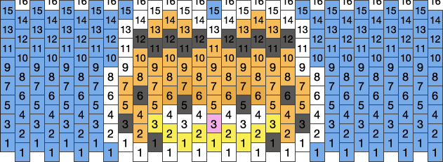 Garfield Pony Bead Patterns | Characters Kandi Patterns for Kandi Cuffs