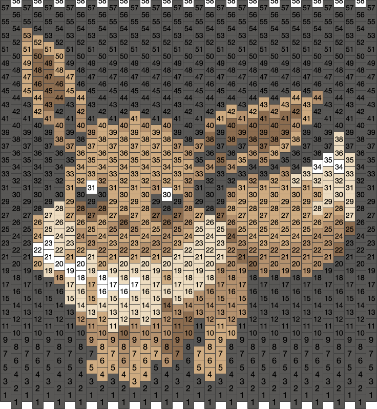 Eevee Pony Bead Patterns | Characters Kandi Patterns for Kandi Cuffs