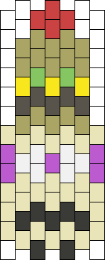 007n7 Flat Charm (milestone IV) Pony Bead Patterns | Characters Kandi ...