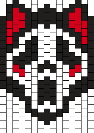 Neko Ghostface Pony Bead Patterns | Characters Kandi Patterns for Kandi ...