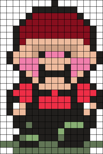 Apple Kid (EarthBound) Perler Bead Pattern | Bead Sprites | Characters ...
