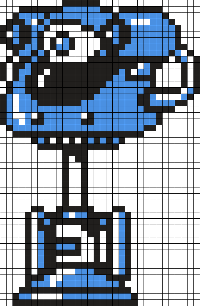 Big Eye (Type B) (Mega Man 1) Perler Bead Pattern | Bead Sprites ...