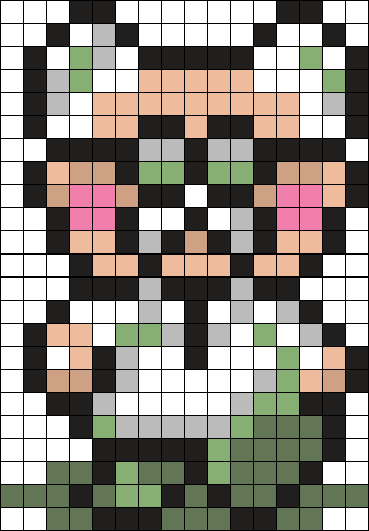 Dr. Andonuts (EarthBound) Perler Bead Pattern | Bead Sprites ...