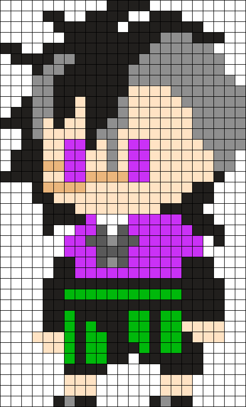 Genya Demon Slayer Perler Bead Pattern | Bead Sprites | Characters Fuse ...