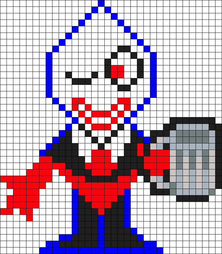 Deltarune Pippins 1 Million Beers Perler Bead Pattern | Bead Sprites ...