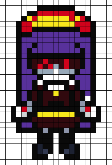 Doll Murder Drones Perler Bead Pattern | Bead Sprites | Characters Fuse ...