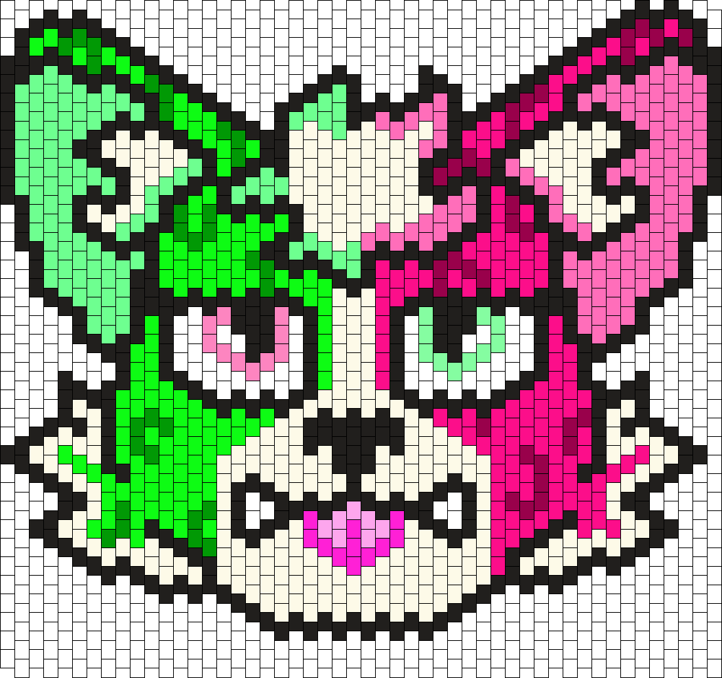 My Fursona Pony Bead Patterns | Characters Kandi Patterns for Kandi Cuffs