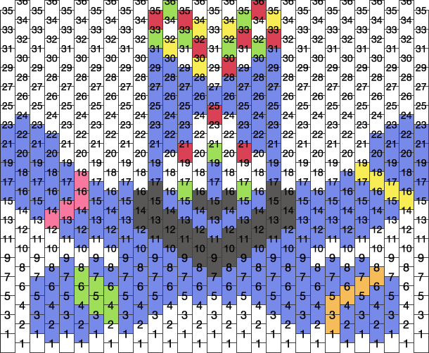 Bleepy Kandi Discord Server Mascot Tapestry Pony Bead Patterns ...
