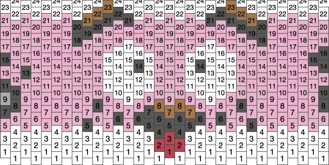 Courage The Cowardly Dog Cuff Pony Bead Patterns | Characters Kandi ...