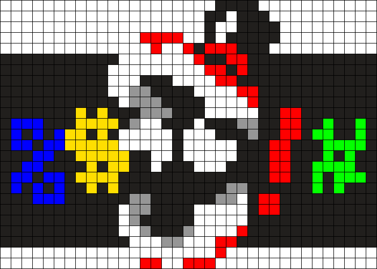 Tadc Censor Bar Perler Bead Pattern | Bead Sprites | Characters Fuse ...