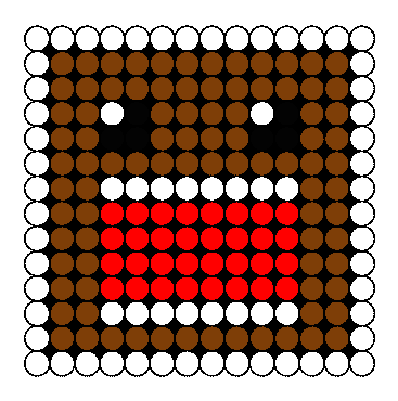 Domo Coaster Perler Bead Pattern | Bead Sprites | Characters Fuse Bead ...