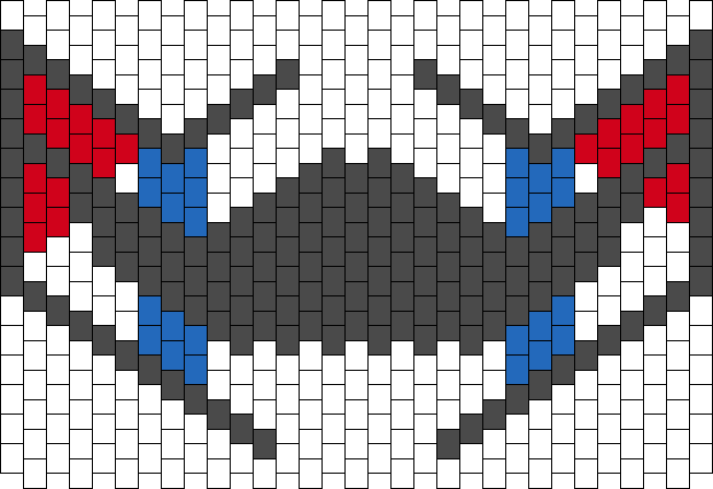 Puppet FNAF Mask Pony Bead Patterns | Characters Kandi Patterns for ...