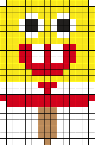 Sponge Bob Popsicle Perler Bead Pattern | Bead Sprites | Characters ...
