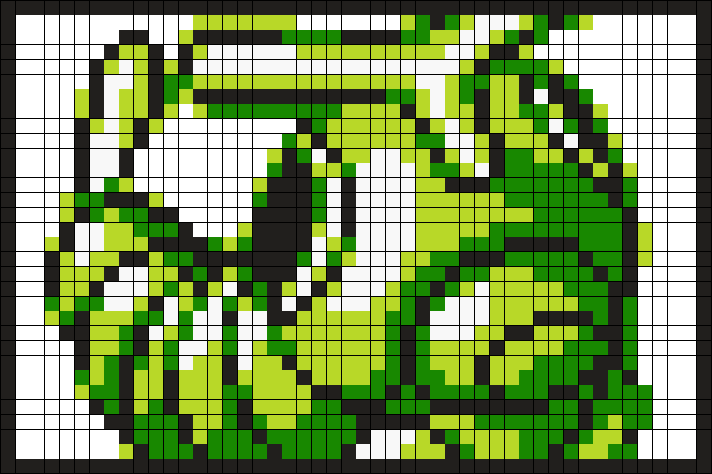 Caterpie Pokemon Pinball Perler Bead Pattern | Bead Sprites ...