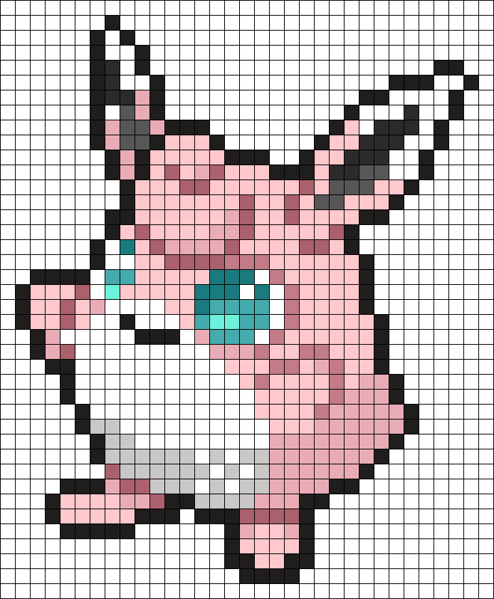 Wigglytuff Perler Bead Pattern | Bead Sprites | Characters Fuse Bead ...
