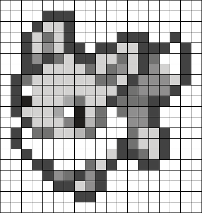 Shiny Eevee Perler Bead Pattern | Bead Sprites | Characters Fuse Bead ...