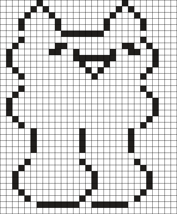 Mona 2channel Ascii Perler Bead Pattern | Bead Sprites | Characters ...
