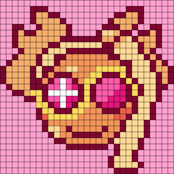 Apollo Headshot (PRISM / ActuallyRea Oc) Perler Bead Pattern | Bead ...