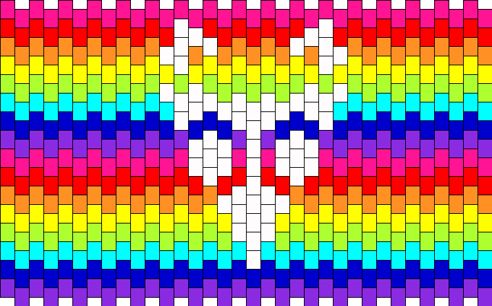 Rainbow Irken Armada Bead Pattern | Peyote Bead Patterns | Characters ...