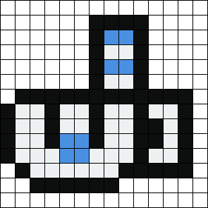 Mugman Perler Bead Pattern | Bead Sprites | Characters Fuse Bead Patterns