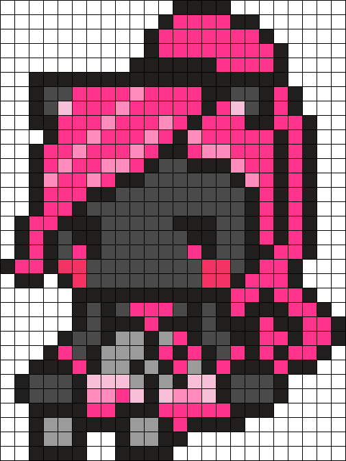 Catty Noir - Perler Perler Bead Pattern | Bead Sprites | Characters ...