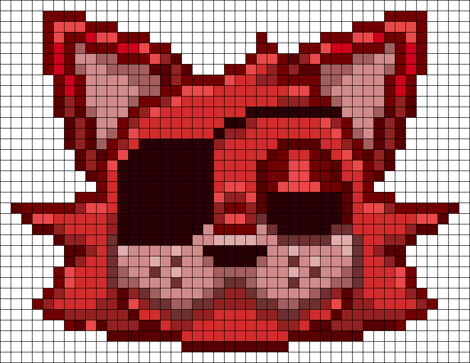 Foxy Mask!! Perler Bead Pattern | Bead Sprites | Characters Fuse Bead ...