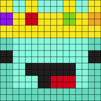 Skeppy Minecraft Face Perler Perler Bead Pattern | Bead Sprites ...