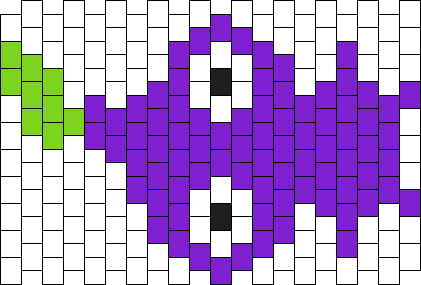 Purple Pikmin!! Pony Bead Patterns | Characters Kandi Patterns for ...