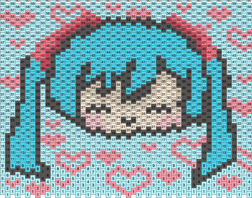 Miku Bag Panel!!!! (Back) Pony Bead Patterns | Characters Kandi ...
