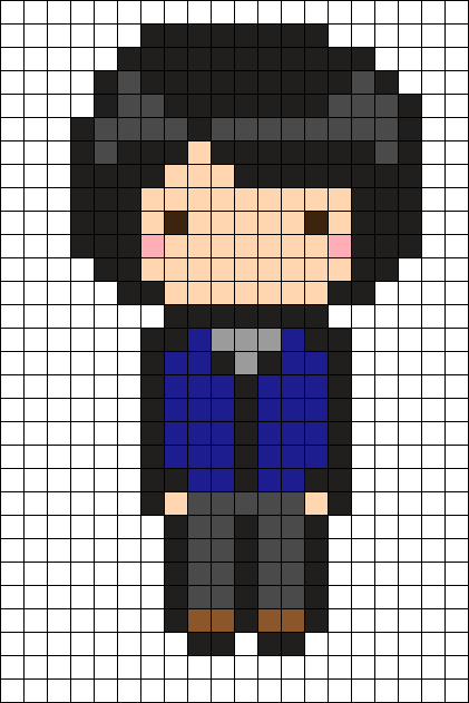 Mike Wheeler Stranger Things (byler) Perler Bead Pattern | Bead Sprites ...