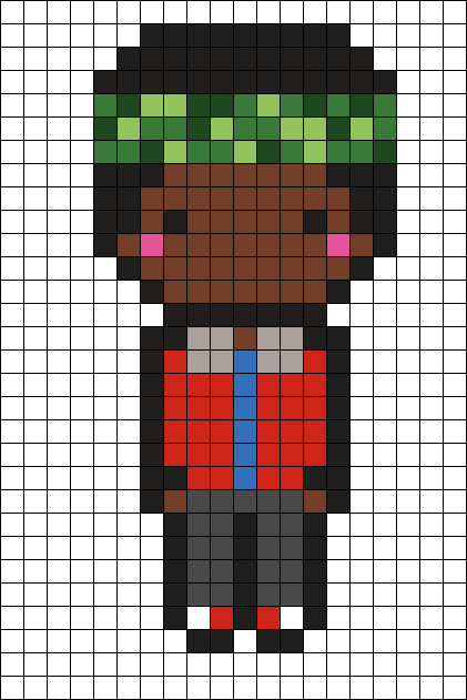 Lucas Sinclair Stranger Things (lumax, Byclair) Perler Bead Pattern ...