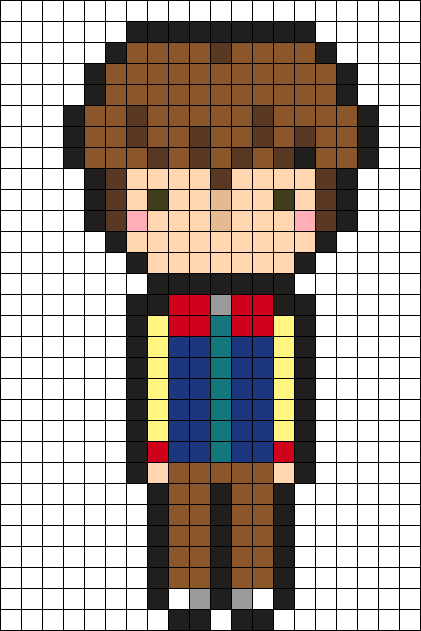 Will Byers Stranger Things (byler) Perler Bead Pattern | Bead Sprites ...