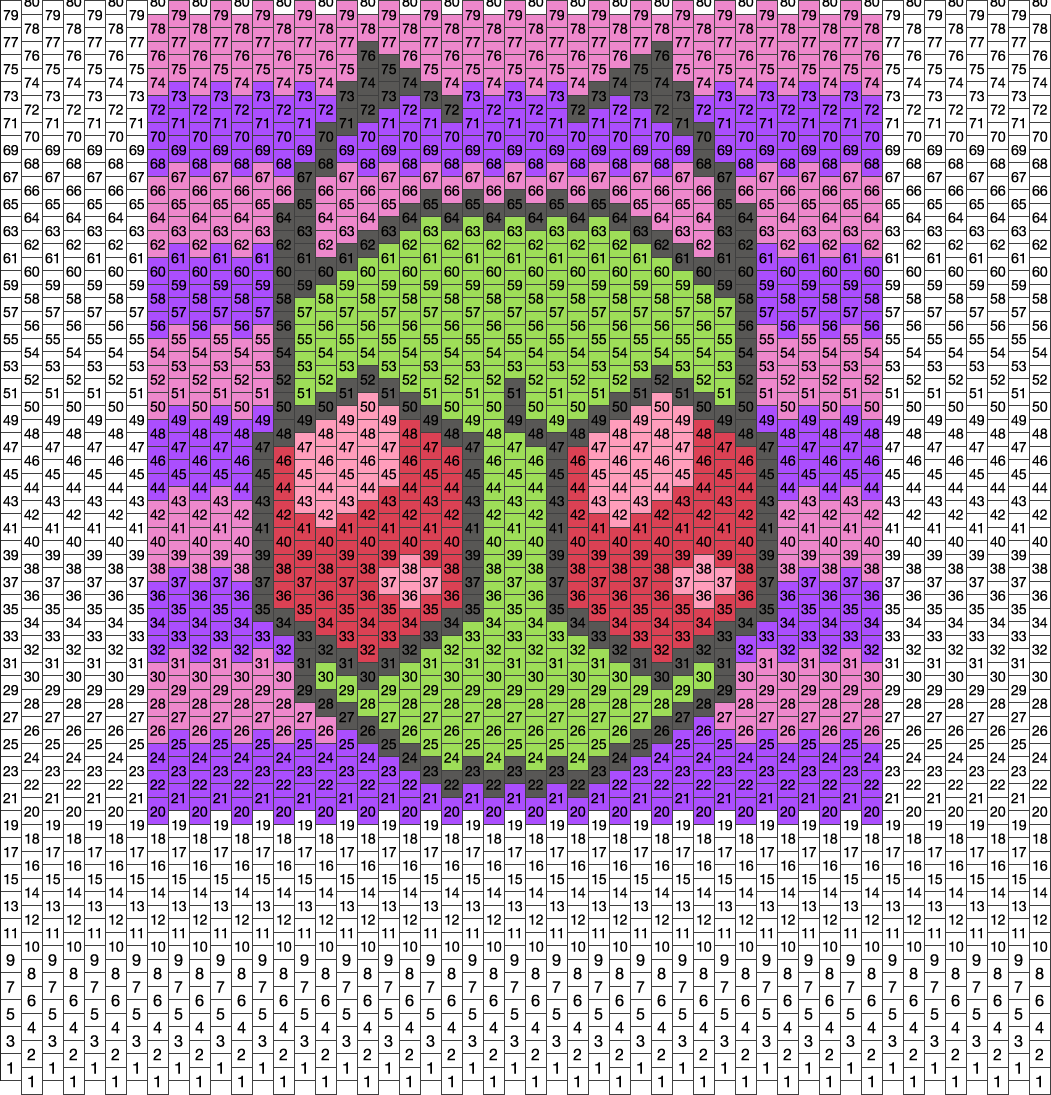 Invader Zim Bag Panel 2 Pony Bead Patterns | Characters Kandi Patterns ...