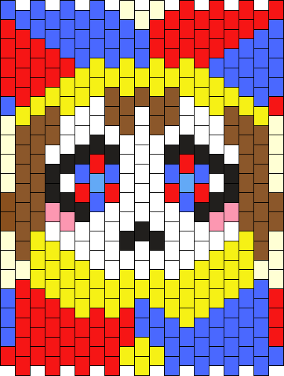 Pomni TADC The Amazing Digital Circus Charm Pony Bead Patterns ...