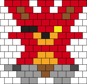 FNAF Foxy Bead Pattern | Peyote Bead Patterns | Characters Bead Patterns