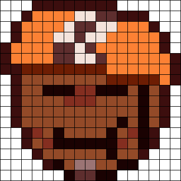 Hotdog Charm !! Die Of Death Perler Bead Pattern | Bead Sprites ...