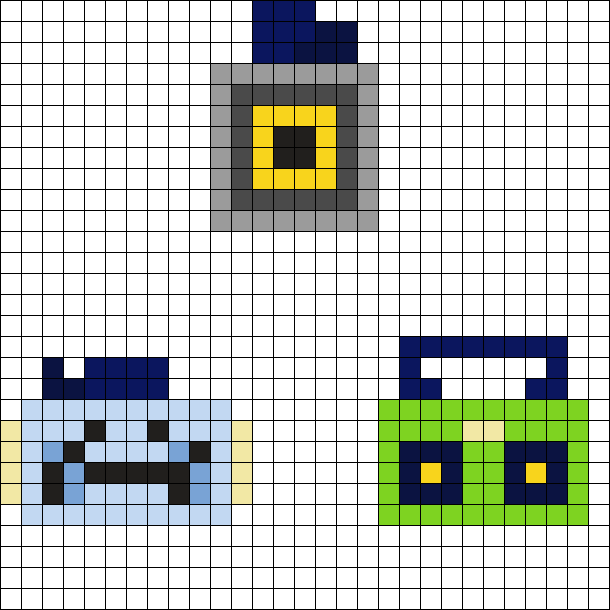 Sweet Cap'n Cakes Perler Bead Pattern | Bead Sprites | Characters Fuse ...