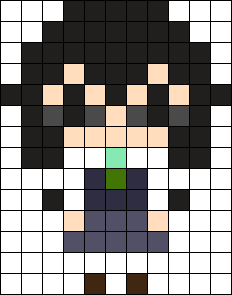 Hanakuma Chifuyu Perler Bead Pattern | Bead Sprites | Characters Fuse ...