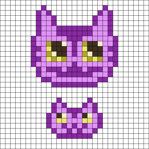Ghazt And Ghaztling Perler Bead Pattern | Bead Sprites | Characters ...