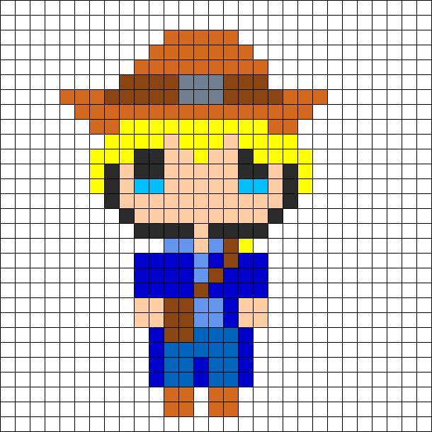 SOS ToT Wayne Perler Bead Pattern | Bead Sprites | Characters Fuse Bead ...
