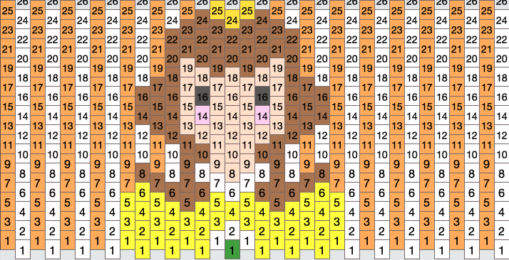 Princess Daisy Themed Cuff 3 Pony Bead Patterns | Characters Kandi ...