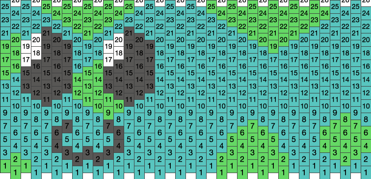 Bulbasaur Cuff Pony Bead Patterns | Characters Kandi Patterns for Kandi ...