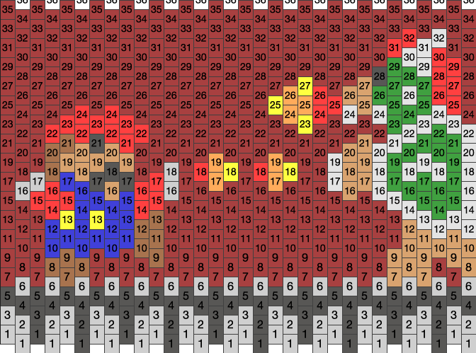 Mario And Bowser Pony Bead Patterns | Characters Kandi Patterns for ...