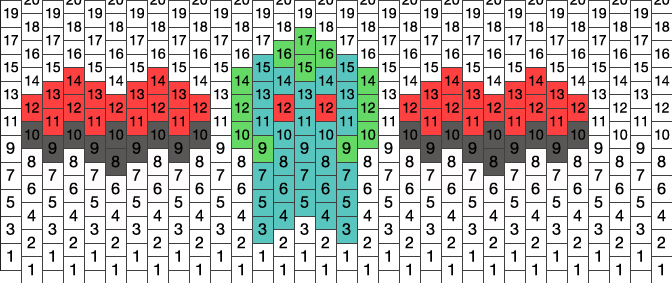 Bulbasaur Pony Bead Patterns | Characters Kandi Patterns for Kandi Cuffs