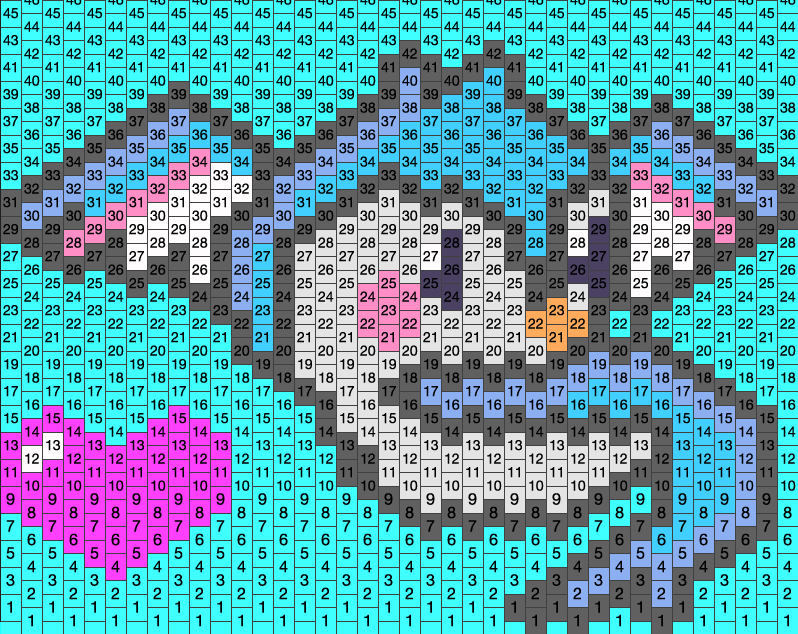 TokiDoki Bird Pony Bead Patterns | Characters Kandi Patterns for Kandi ...