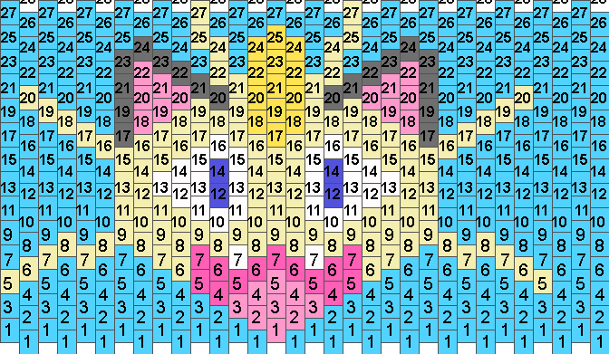 Meowth Pony Bead Patterns | Characters Kandi Patterns for Kandi Cuffs