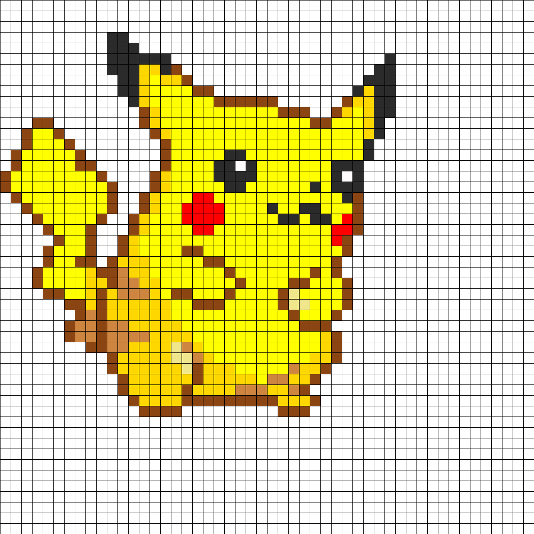 Pikachu Perler Bead Pattern Perler Bead Pattern Bead Sprites 